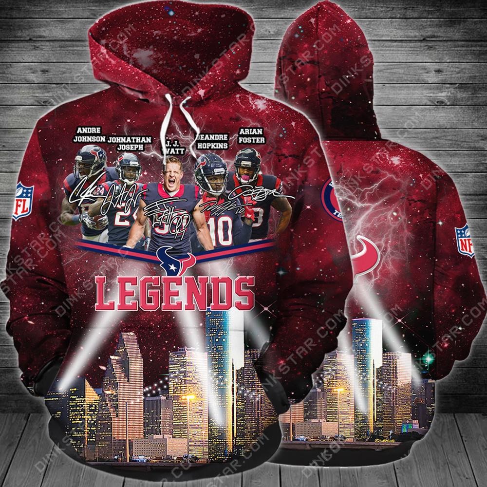 Stocktee Houston Texans Players' Signatures Limited Edition Men's And ...