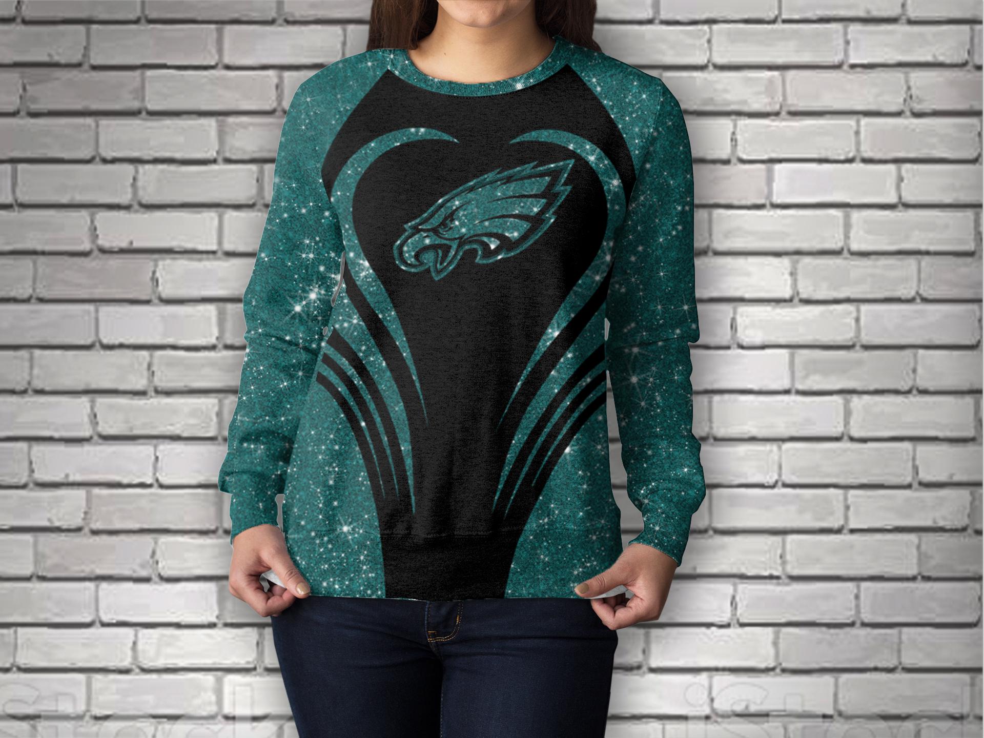 Stocktee Philadelphia Eagles Limited Edition Women's All Over Print ...