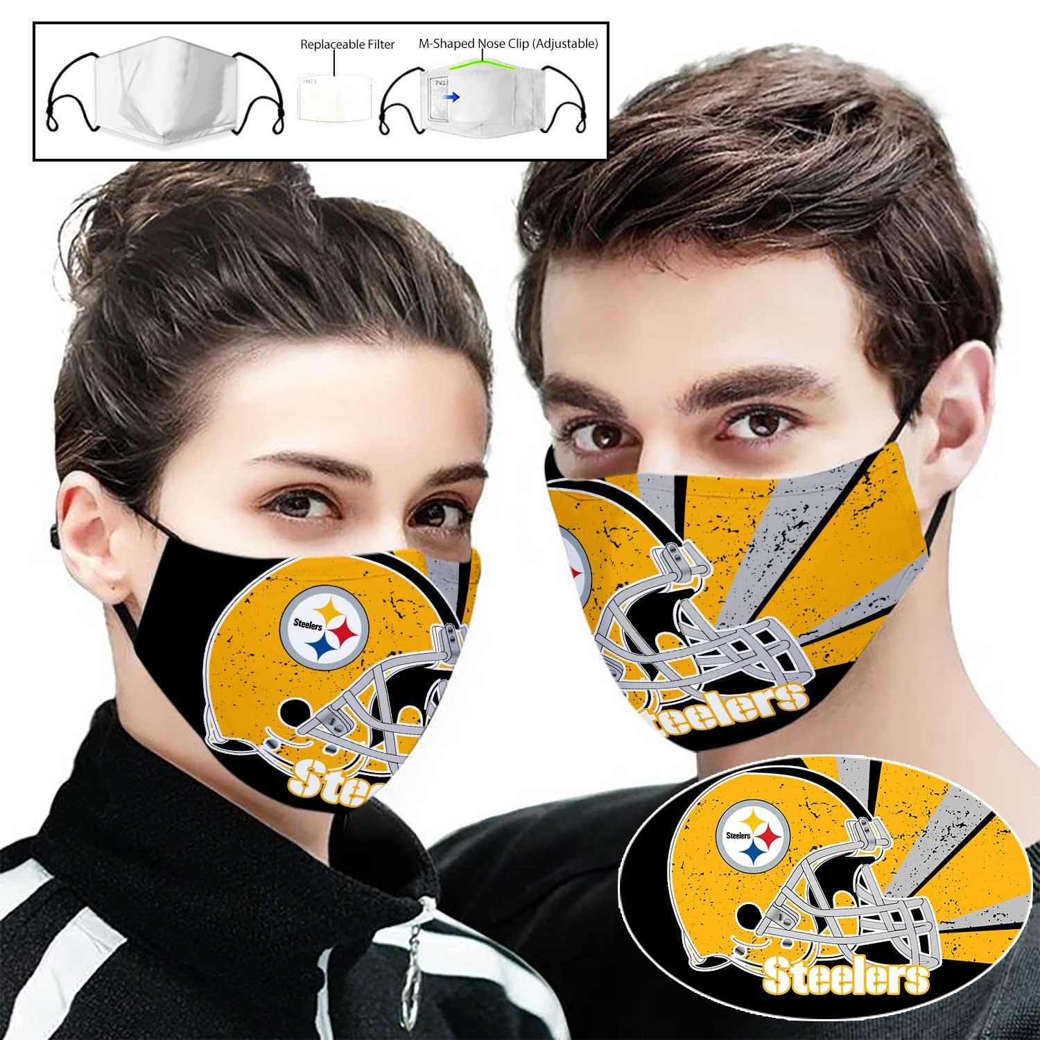 Stocktee NFL Pittsburgh Steelers Face Masks PT1305
