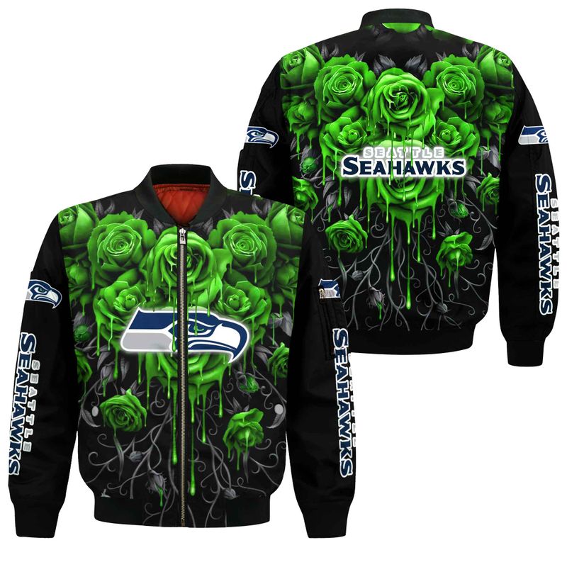 NFL Seattle Seahawks Limited Edition All Over Print Sweatshirt Zip ...