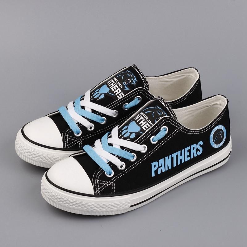 Stocktee NFL Carolina Panthers Limited Edition Low Top Canvas Shoes
