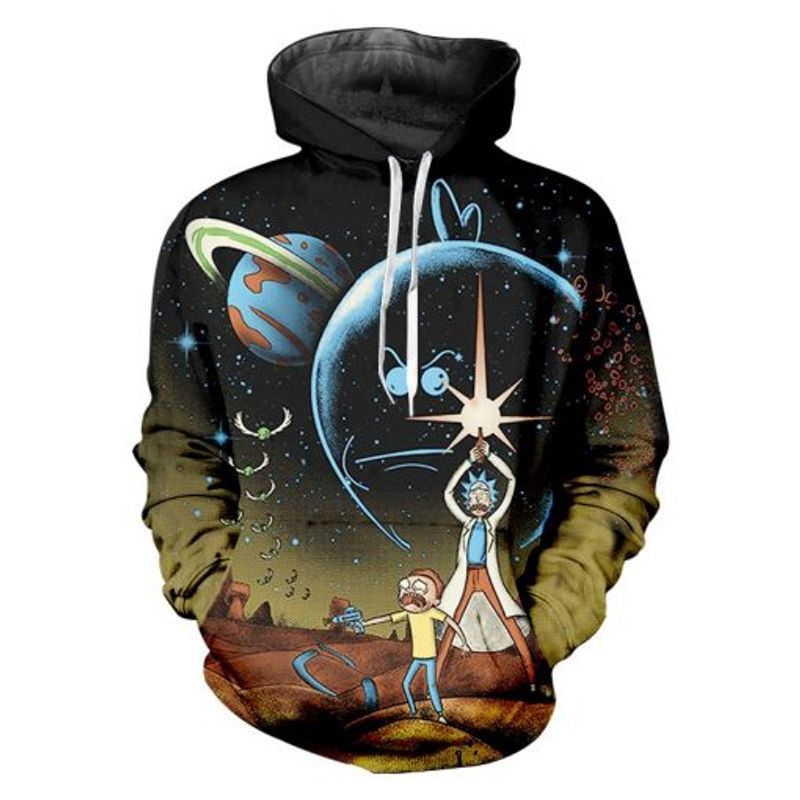 Stocktee RnM Limited Edition Men's and Women's All Over Full 3D Print ...