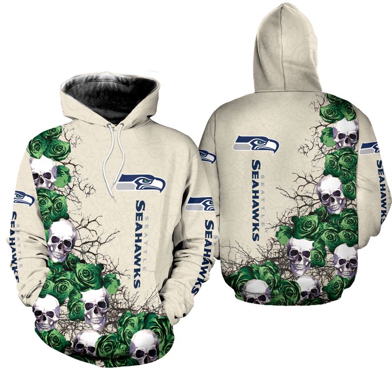 NFL Seattle Seahawks Team Limited Edition All Over Print Sweatshirt Zip ...