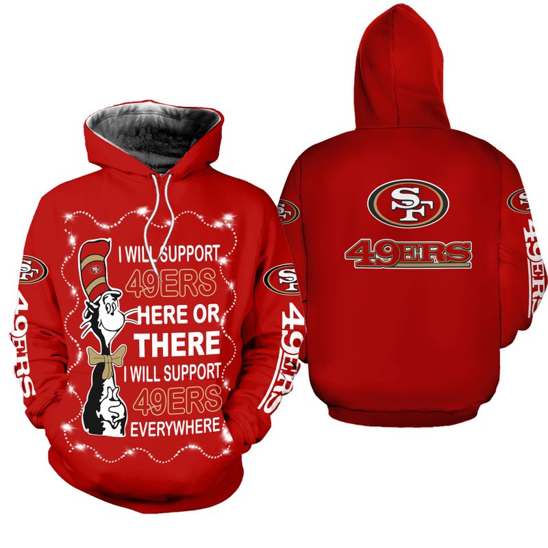 NFL San Francisco 49ers Limited Edition All Over Print Sweatshirt Zip ...