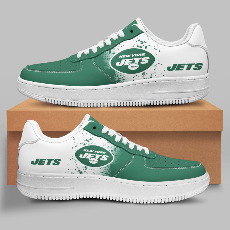 Stocktee New York Jets Limited Edition White Sole Air Force 1 Sneakers ...