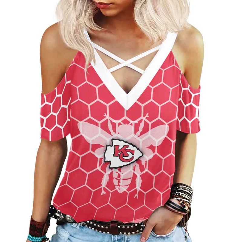 Stocktee Kansas City Chiefs Bee and Hive Pattern Limited Edition Summer ...
