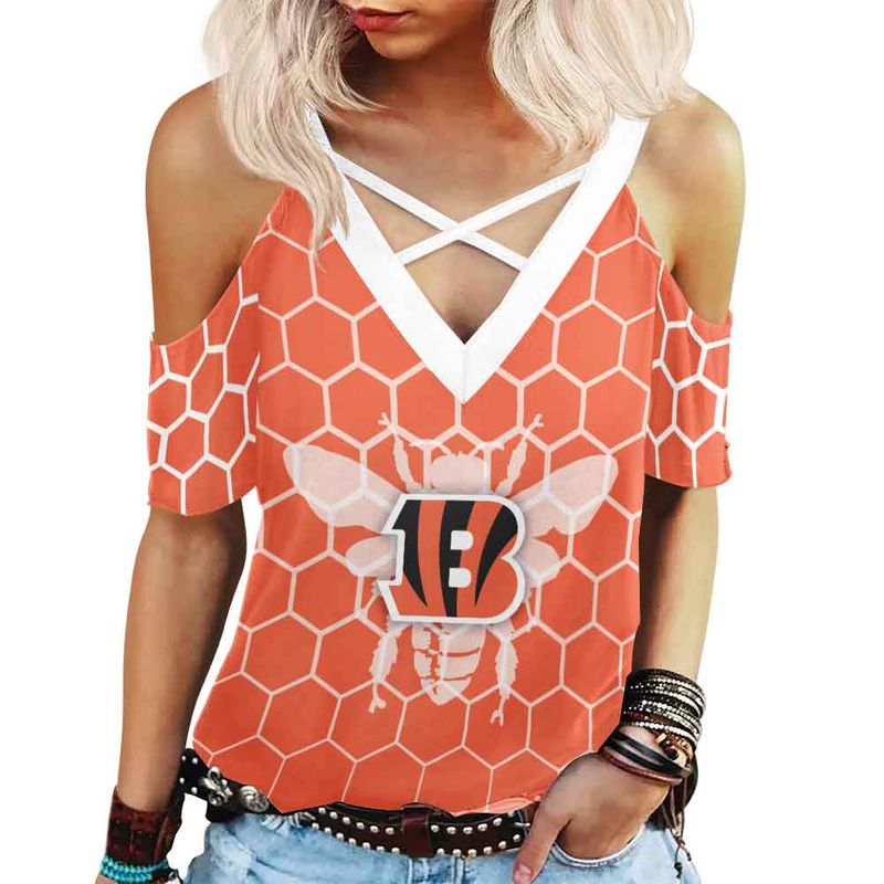 Stocktee Cincinnati Bengals Bee and Hive Pattern Limited Edition Summer ...