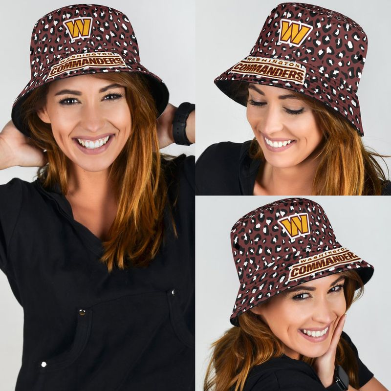 Stocktee Washington Commanders Leopard Pattern Limited Edition Bucket ...