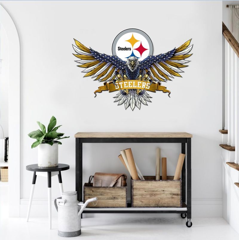 Stocktee Pittsburgh Steelers Limited Edition Cut Metal Sign GTS005675