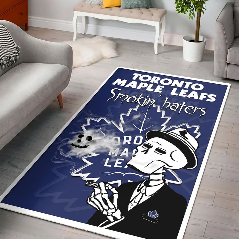 Stocktee Toronto Maple Leafs Halloween Smokin' Haters Skull PREMIUM ...