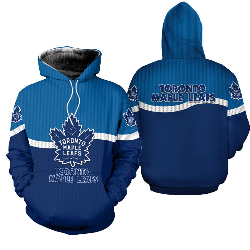 Stocktee Toronto Maple Leafs Classic Pattern All Over Print Hoodie ...