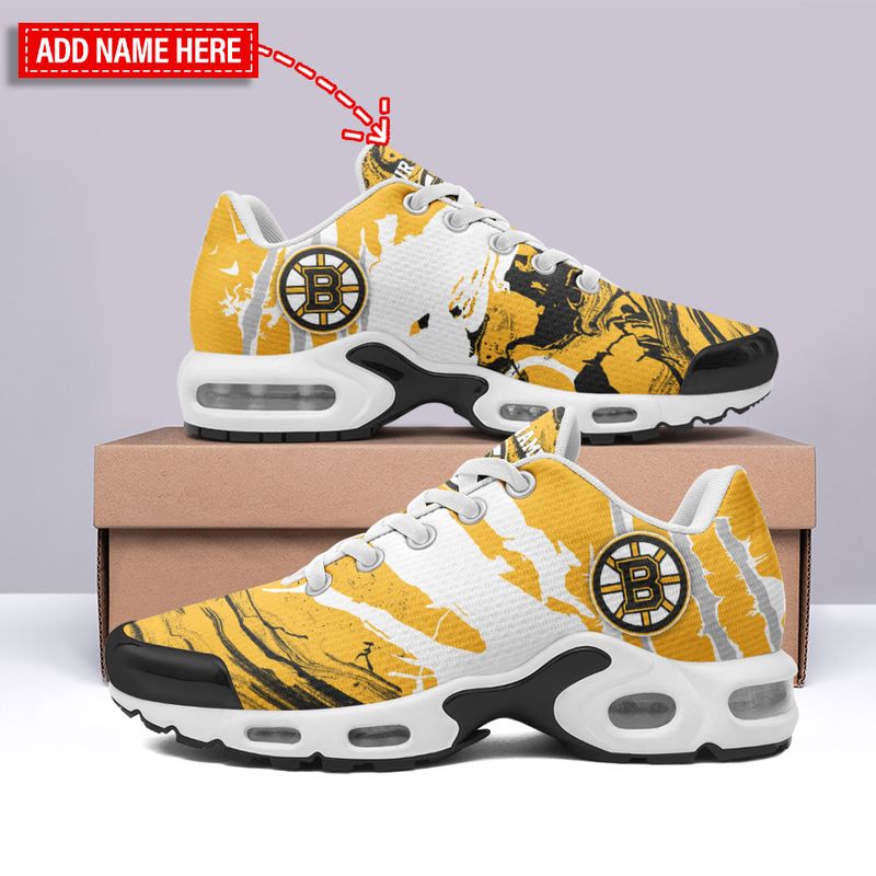 Stocktee Boston Bruins Men's and Women's Personalized TN Shoes All US ...