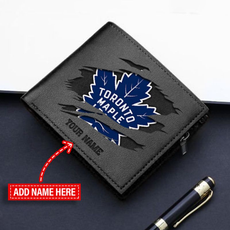 Stocktee Toronto Maple Leafs Personalized Men's Wallet NEW083867