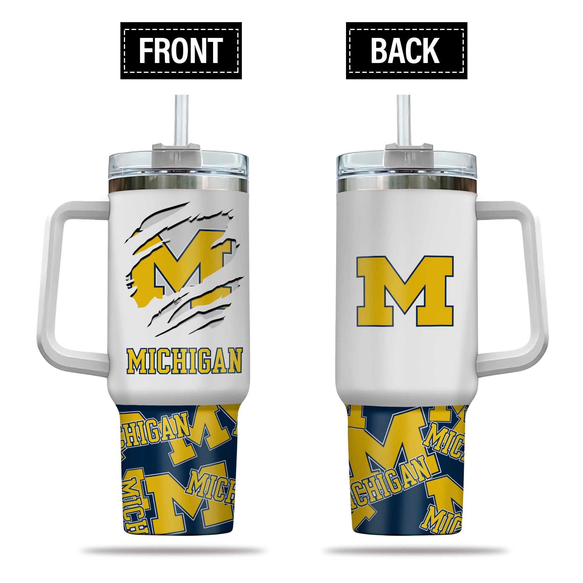 Michigan Wolverines Amazing Logo Team Limited Edition 40oz Tumbler ...